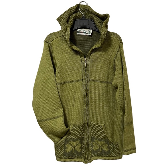 Aran Crafts | Sweaters | Aran Crafts Ireland Merino Wool Hooded Zip ...